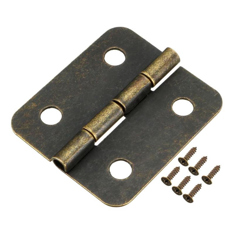 METALLIXITY レトロヒンジ 蝶番 ドアヒンジ 30mm 10個 アイロン 折りミニヒンジ ねじ付き ドア窓DIY項目用【1】：適用 - 私たちのビンテージヒンジは、ドア、窓、DIYアイテム、引き出し、棚の金物、ブラインド、花箱、ギ...