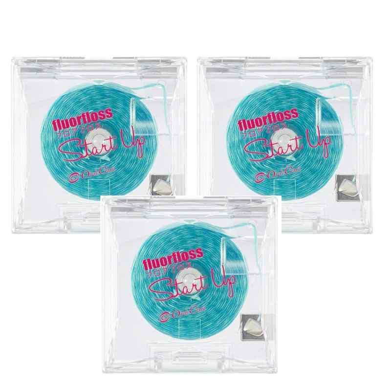 オーラルケア フロアフロス スタートアップ ワックス付 40m × 3個フロス初心者に最適。歯ぐきに優しくて、気持ちのいいデンタルフロスマイクロファイバー繊維が細かい汚れを逃さず絡め取る緑色の繊維で汚れが見やすい。フロス初心者でも通しやすい...