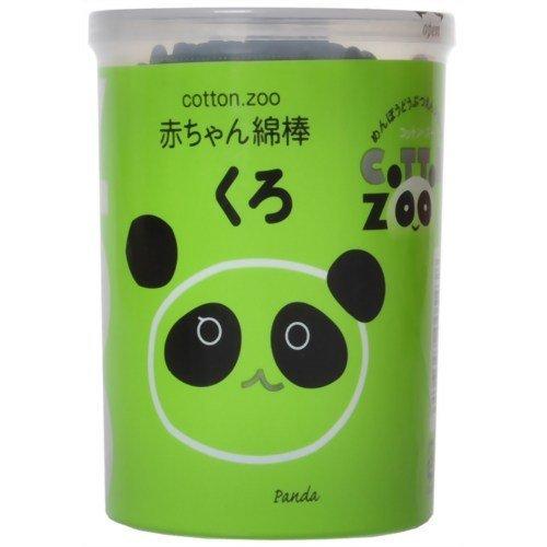 コットン・ZOO赤ちゃん綿棒くろ160P ×3個セット