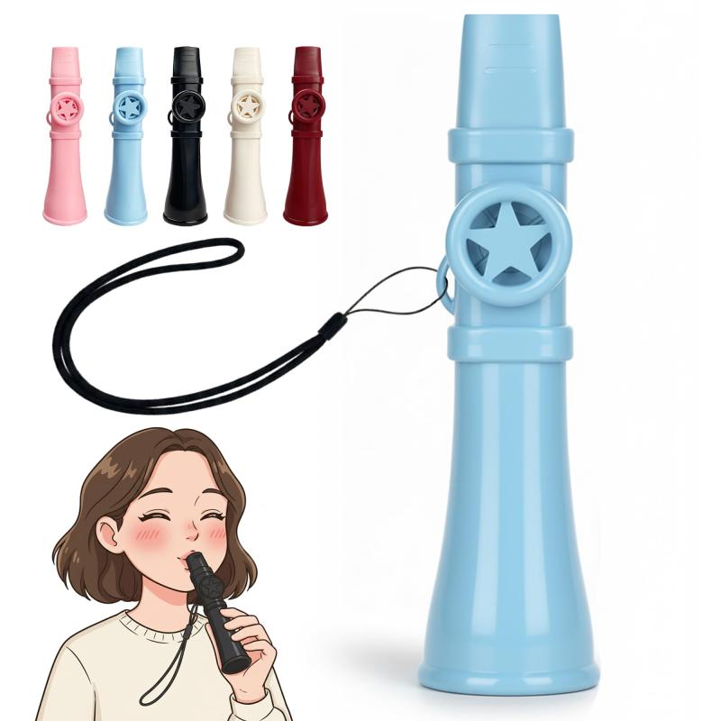 GOKEI カズー 膜振動式 楽譜不要 すぐ音が出る 最新改良モデル シンプル 軽量 鼻歌 ミニ ストラップ付 吹奏楽器 音楽玩具 独奏可 管楽器 初心者 バンド パーティー 伴奏 ホイッスル すべての✅【1分でマスターハミングするだけで音...