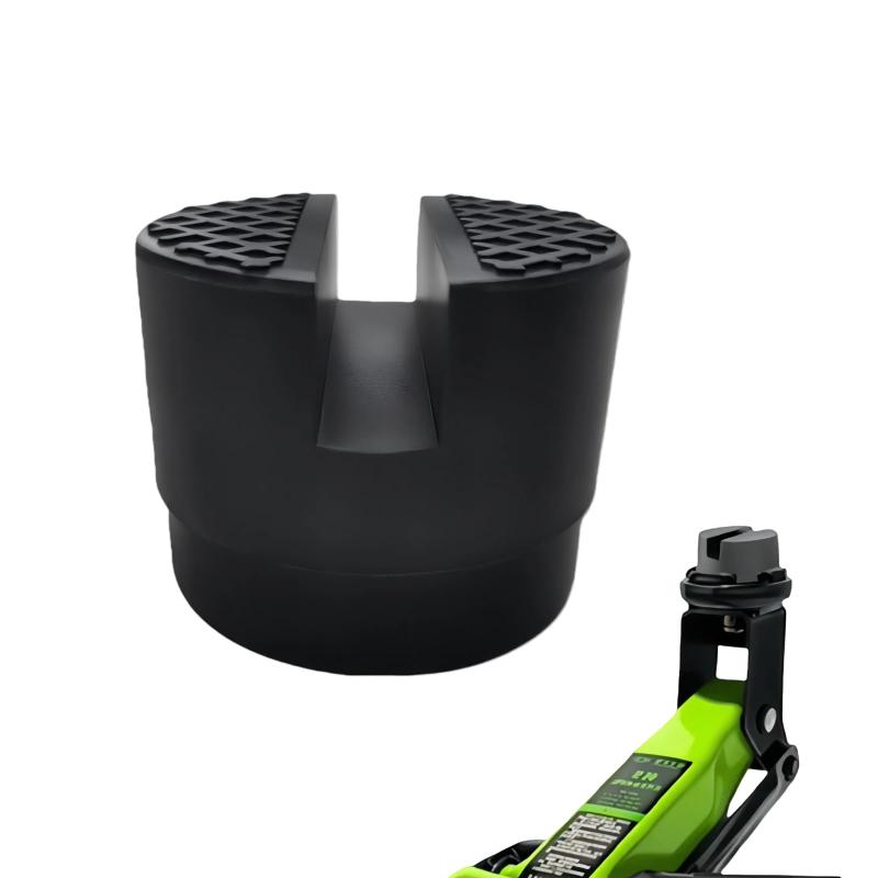 ジャッキパッド ゴム製 フロアサポート ジャッキアップ用 φ50mm 溝深さ17mm 滑り止め・耐摩耗・増高 取り付けが簡単 凹凸のデザイン 両面使用可能 車汎用 (1)【精密フィットで愛車を保護】このゴムジャッキパッドは、ほとんどのジャッ...