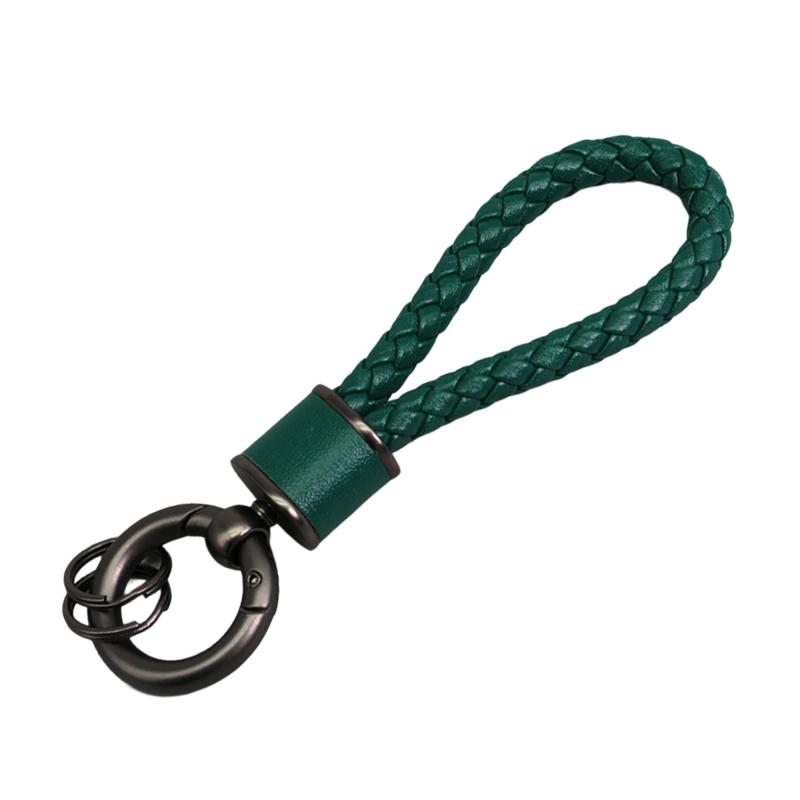 [BOJIDO] キーホルダー 車 キーリング 編み込み 自転車 鍵 キーホルダーバイク キーリング付き 自転車 バイク 鍵 車のキーチェーン シンプルさと質感