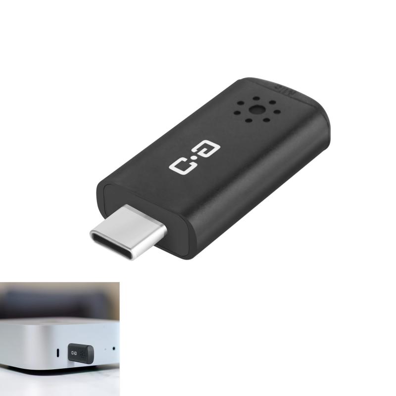 USB-Cミニマイク Mac mini M4/M4 Pro・MacBook対応 Plug&amp;PlayMac mini専用設計:：この小型USB-Cマイクは、Mac mini M4/M4 ProおよびMacBook用に特別に設計されてい...