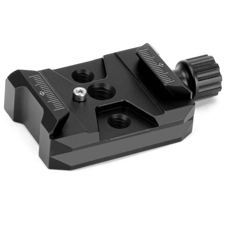 Koolehaoda クイックリリースプレートクランプカメラマウント Arca Swiss QR クランプアダプター 3/8" &amp;1/4" ネジ穴付き DSLRカメラスタビライザー三脚スライダージンバルボールヘッ...