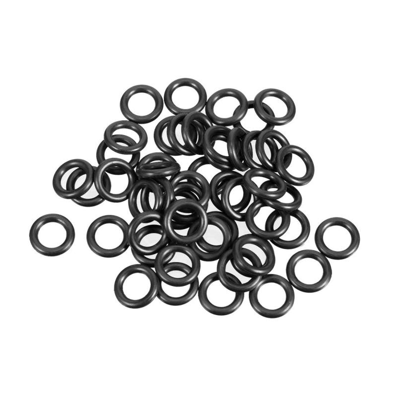 Ofowin 50個入り Oリング ニトリルゴム 5mm x 8mm x 1.5mm ブラック オーリング 5mmの内径 8mmの外径 1.5mm幅 円形 シール ガスケッ ト耐熱 耐油 防水 耐摩耗性 車 エアコン 各種機器のガスケットに...
