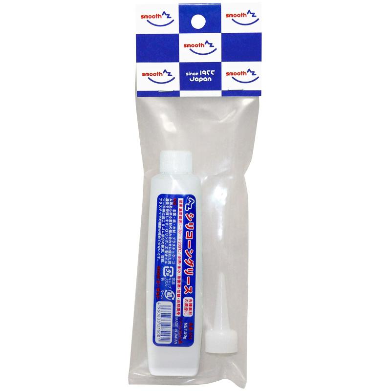 AZ(エーゼット) シリコングリース 50g 075容量:50g商品番号:075使用温度範囲:-30度~+200度金属・紙・木材・プラスチック・ゴム等あらゆる素材の組み合わせに優れた潤滑性を発揮白色のため、プラスチック等に使用しても目立たな...