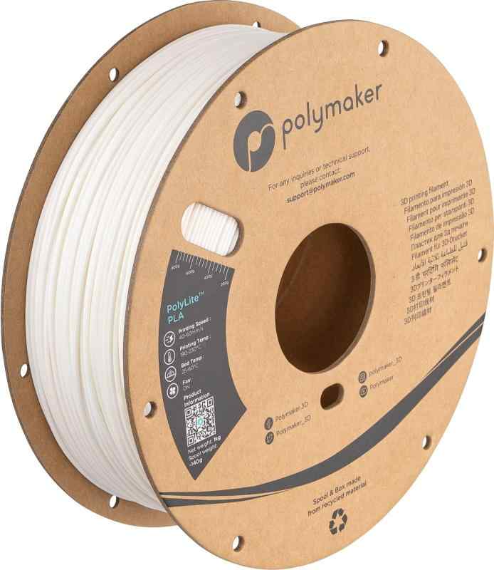 ポリメーカ(Polymaker)3Dプリンタ―用フィラメント PolyLite PLA(3.0) 1.75mm径 1kg巻 ホワイト色：ホワイト（true white）素材：PLAフィラメント径：1.75 mm（±0.05 mm）フィラメン...