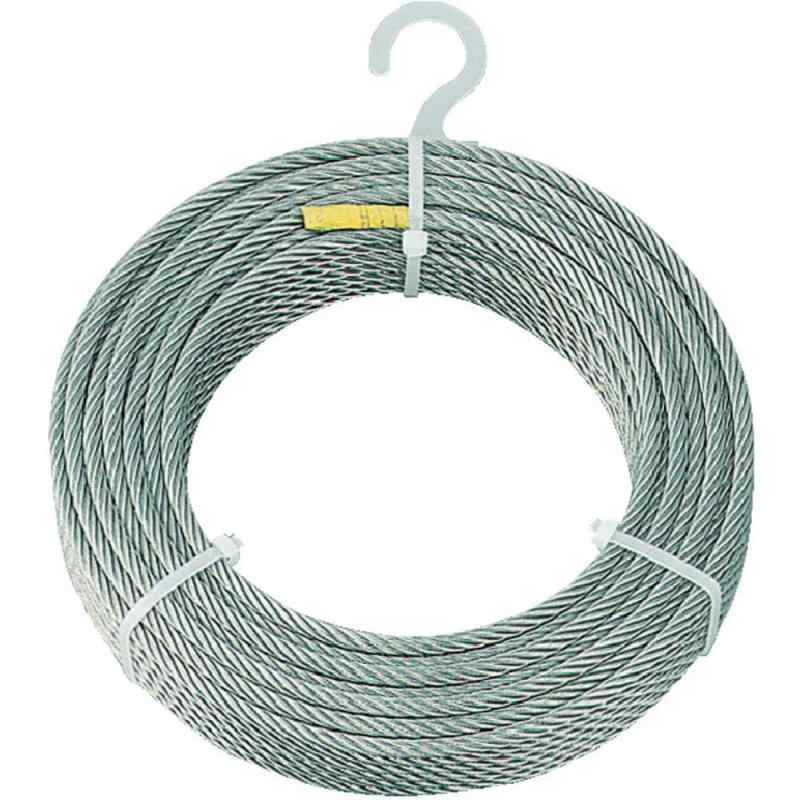 TRUSCO(トラスコ) ステンレスワイヤロープ Φ2.0mm×30m CWS-2S30ロープ径(mm):2.0長さ(m):30使用荷重(kg):50ワイヤロープの構成:7×7細径タイプステンレス(SUS304)