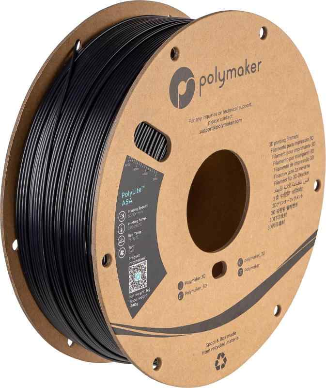 ポリメーカー(Polymaker) 3Dプリンター用高耐候性フィラメント PolyLite ASA 1.75 mm ブラック色：黒（Black）推奨印刷温度：240-260℃推奨印刷速度：30-50mm/s材質：ASA推奨ヒートベッド温度：...