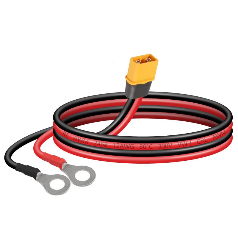 SinLoon XT60-Oリング端子ケーブル12AWG XT60Hオス-Oリングコネクターワイヤー リモート・コントロール航空機のおもちゃの車のリチウム電池FPVの競争のドローンに対応（0.6M）幅広い用途:XT60オス-Oリングコネクタ...