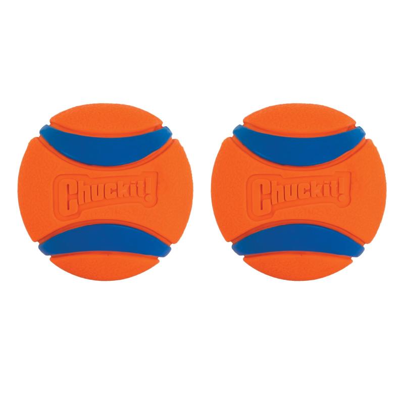 Chuckit Dog Fetch Toy ULTRA BALL Durable Rubber Fits Launcher SMALL天然ゴムのよく跳ねるボール。鮮やかなオレンジが草むらでも目立ち、見つけやすいカラーです。水に浮きます。水遊...