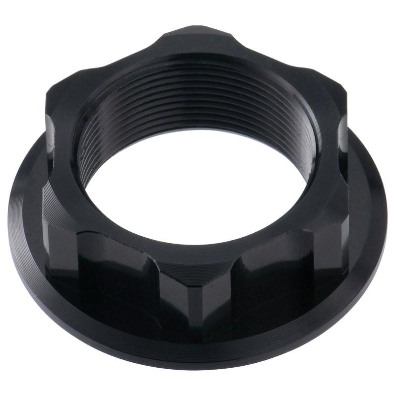 ジータレーシング(ZETA RACING) CRF125F '15-25, CRF250F '19-25, GROM '13-22,CT125 (JA55/JA65) '20-25 etc... ステアリングステムナット ブラック M24x...