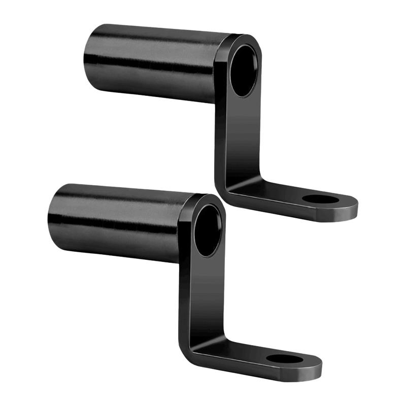 クランプバー バイク用 汎用 ミラーけ アダプタ合金製 ブラケット 自転車 簡単取付 ( 2個セットブラック)【取り付け手順】。(1) レンチを使用してネジを緩め、既存のミラーを取り外します。(2) ステーをミラーの根元に取り付けます。ボル...