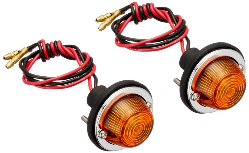 キジマ(Kijima) ウインカーランプ DUT カウル アンバー 12v10w 2個セット 219-5060本体サイズ:43φx22mm汎用2個セット
