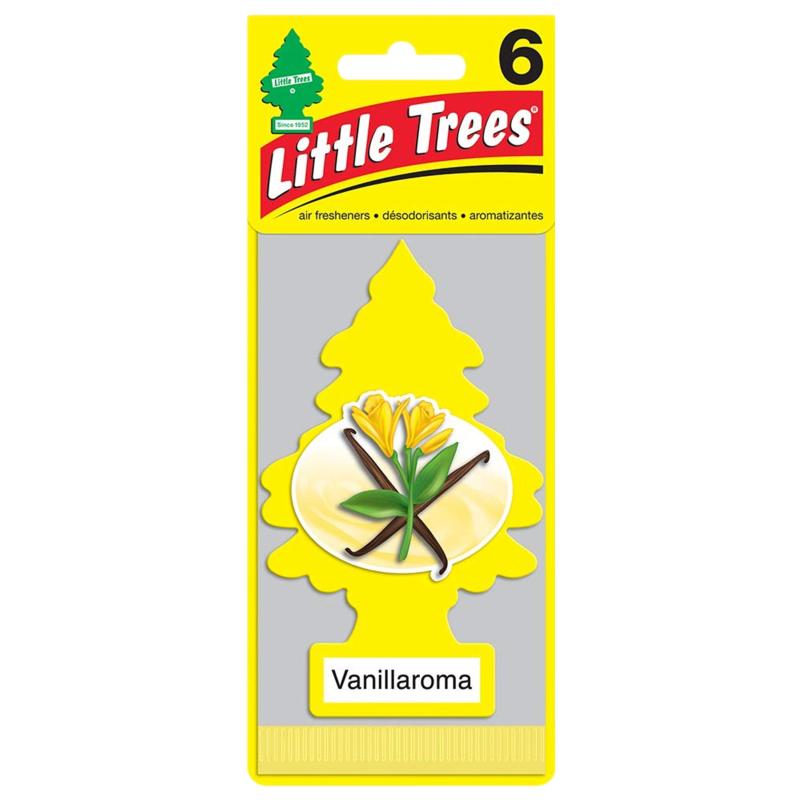リトルツリー エアフレッシュナー 【Vanillaroma 6pac】 お得な6枚セットLittleTree 芳香剤 バニラロマ6枚組リトルツリー エアフレッシュナー お得な6枚組 バニラロマ（ Little Trees Air Fresh...