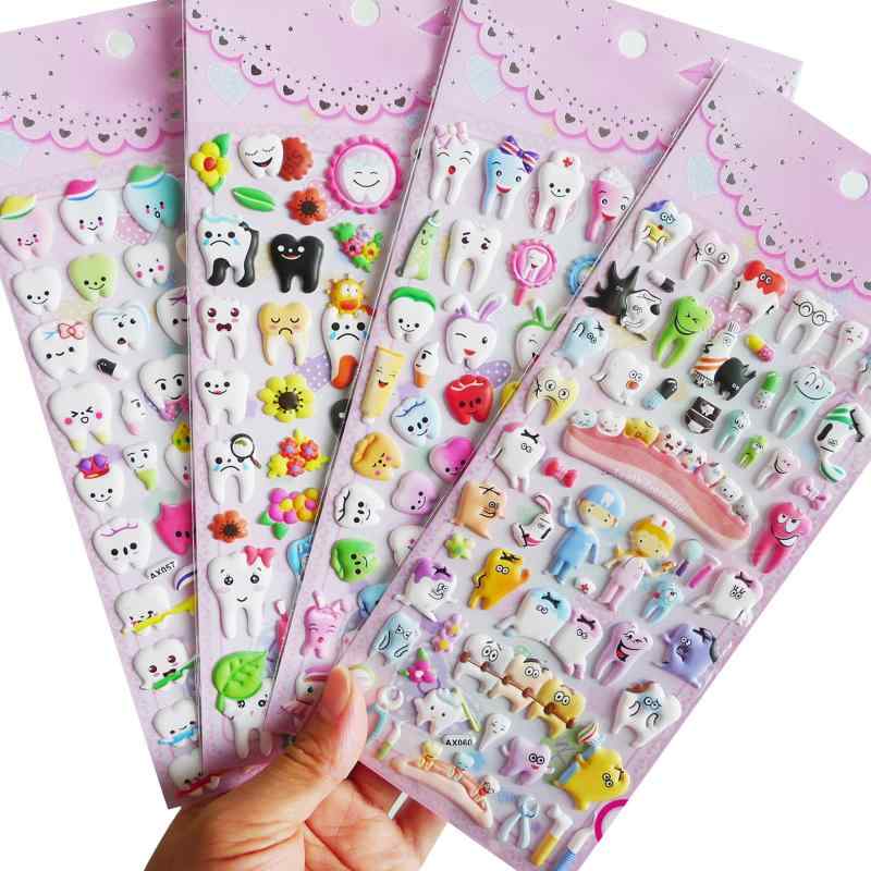 PAVIKE かわいい 歯型ステッカー 立体シール ご褒美シール 約23*9.5CM 4枚入り 簡単剥離 手帳用 DIY用 日記帳用【商品仕様】 4枚入り 色：示されているように サイズ：約23*9.5CM 重さ：約72g