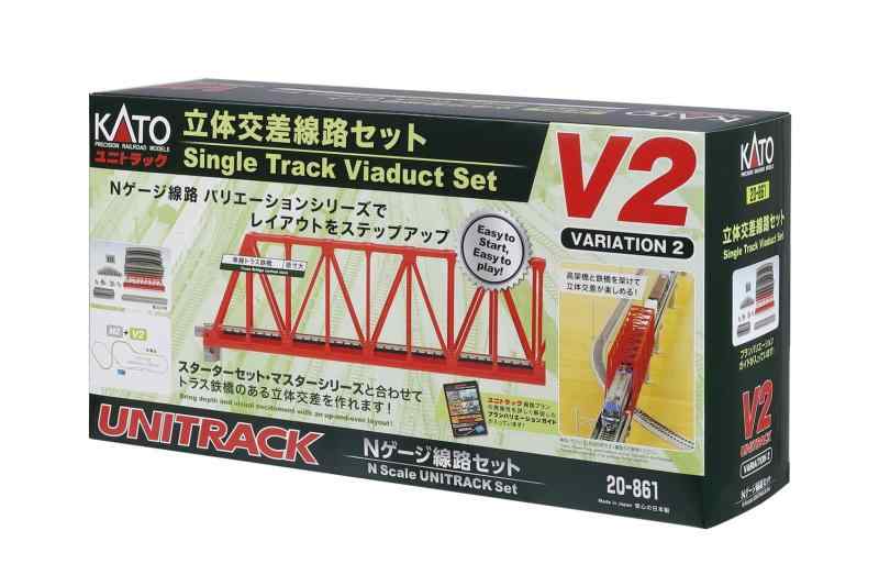 KATO Nゲージ 内側複線用エンドレスセット V2 20-861 鉄道模型 レールセットスターターセット・マスターシリーズと合わせてトラス鉄橋のある立体交差を作れます。「スターターセット」「マスターシリーズ」 に追加して、レイアウトプラン...