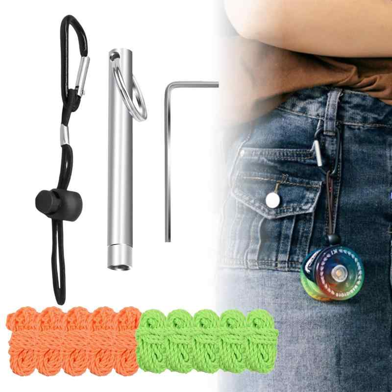 Sellerian ヨーヨー ストリング ヨーヨー 紐 10本 ハイパーヨーヨー 紐 ヨーヨー ベアリングツール 多機能 ヨーヨーストラップ 競技用 メタル ベアリング リムーバー ヨーヨーベルト クリップ [【セット内容とカラー選択】10...