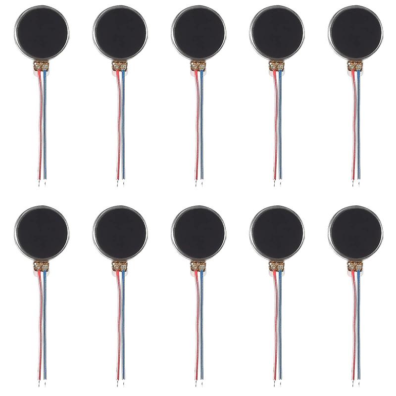 DIANN 10pcs Mini Vibration Motors (10x2mm)Mini Vibration Motors