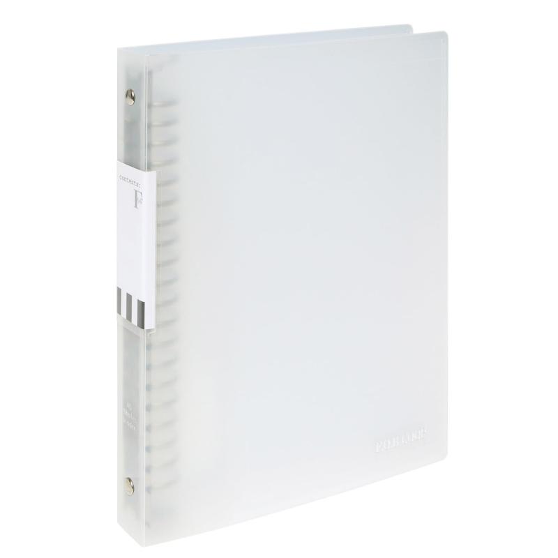 キョクトウ バインダー FOBCOOP 20穴 A5 クリア LN42T【サイズ】A5（182×230×27mm）【穴数】20穴【リーフ収納目安】140枚【仕様】 各表紙裏収納ポケット付き【重量】180g