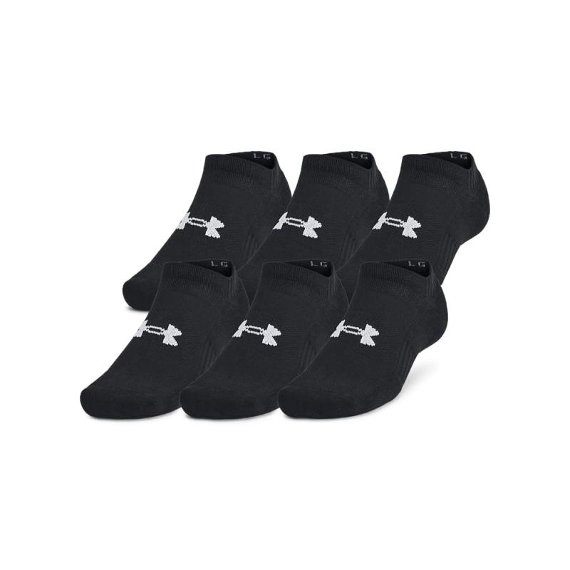 [Under Armour] Unisex UA TC 3pk No Show Black/Black/White SM吸汗速乾性に優れた素材を使用メッシュパネルで通気性を強化ローカット(足首丈)色:ブラック ブラック ホワイト(3足セット...