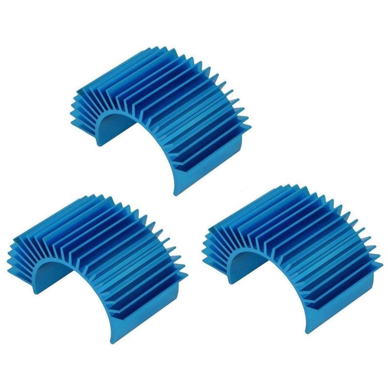 ShareGoo 3パックアルミ540 550 3650 モーターヒートシンクヒートシンク冷却用タミヤ HSP Redcat リモコン車 トラックボート- ブルーモーターを涼しく保ちますそれをより冷たく保つことによってあなたの電気モーターを...