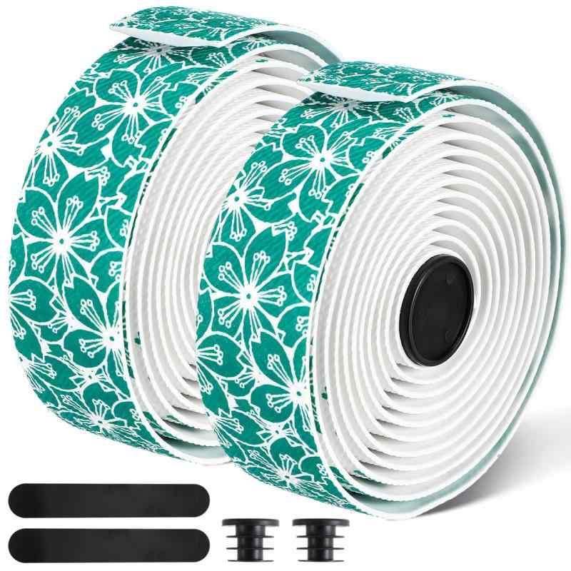 LEDMOMO 自転車ハンドルバーテープ 82.7インチ 滑り止めグリップテープ ロードバイク マウンテンバイク用 耐摩耗 軽量 快適グリップ 簡単取り付け快適なグリップ性能: 210Cmの長さで、柔らかいPUとEVA素材を使用し、長時間の...