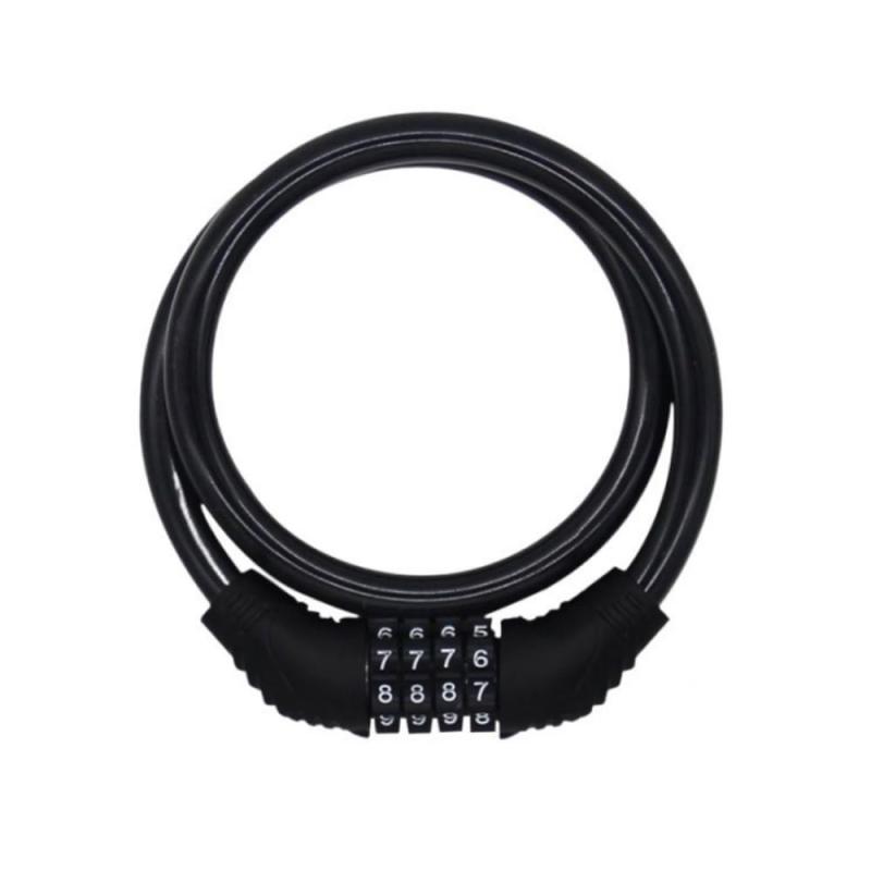 GYWHOOFT 自転車ロック ワイヤーロック 自転車 鍵 ダイヤル 4桁 暗証番号変更可能 組み合わせて使用可能 盗難防止 軽量 携帯に便利 全周長約650mm 直径12mm 軽量 防水 耐久性 携帯便利 （ブラック高品質素材：自転車ロッ...