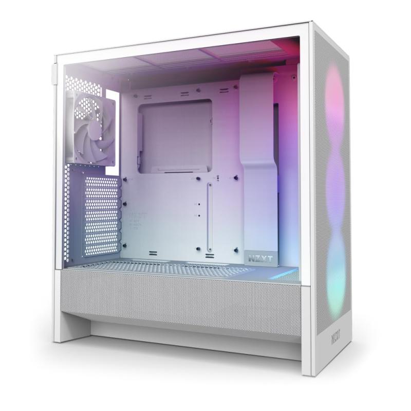 NZXT H5 Flow RGB v2 White 360mm RGBシングルフレームファン搭載 ミドルタワー ATX PCケース ホワイト CC-H52FW-R1 CS9085CS9085フロントマウントのF360 RGB Core シン...