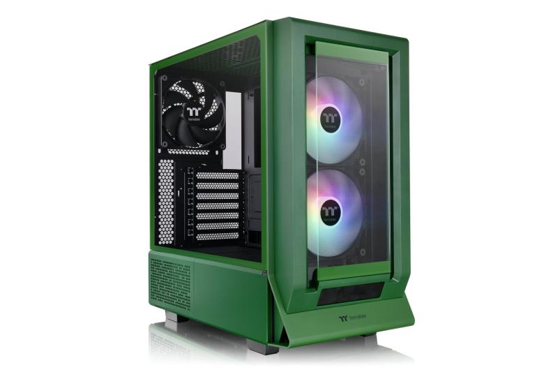 【】Thermaltake Ceres 350 MX Racing Green ミドルタワー型PCケース CA-1Z3-00MCWN-00 CS9112CS9112 日本正規製品 3年ASUS、MSI、GIGABYTEなどの背面接続式マザー...