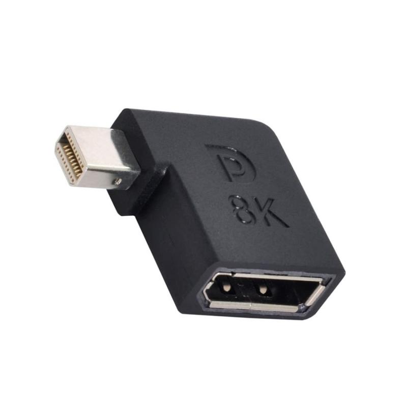 chenyang DisplayPort 1.4 コネクター Mini DisplayPort - DisplayPort 8K 60hz 4K 144hz 90度 角度付きアダプターDisplayPort 1.4コネクターミニDispla...