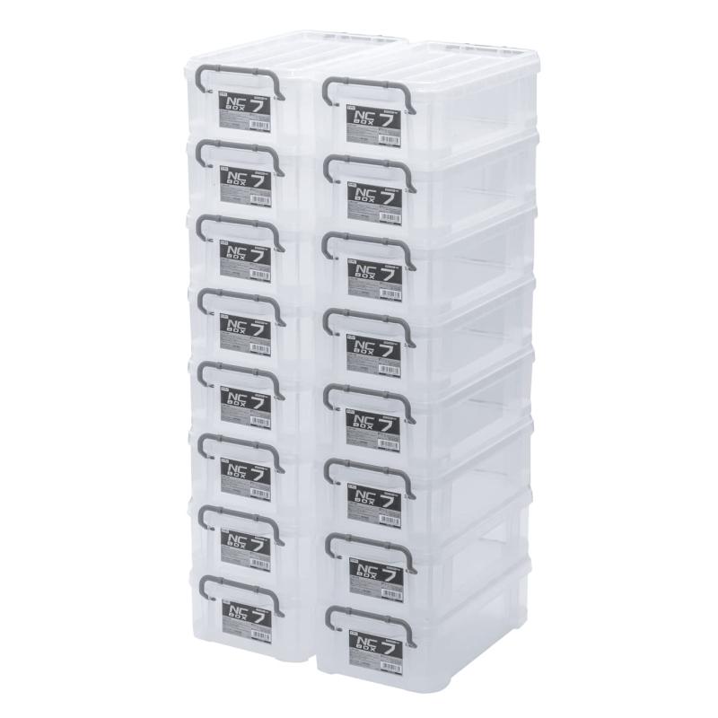 JEJアステージ 収納ボックス 日本製 NCボックス #7 積み重ね [幅20×奥行35×高さ11cm] 16個セット生産国:日本商品サイズ(約):幅20×奥行34.9×高さ11.1cm内寸(約):幅15.8×奥行28.3×高さ95cm商品...