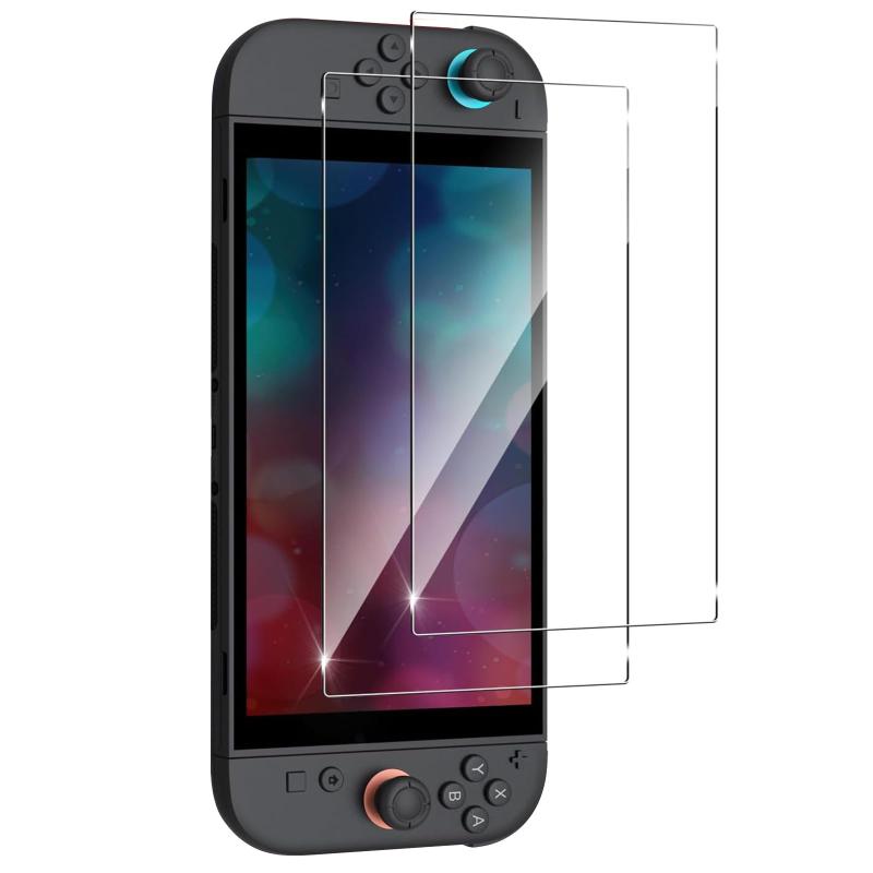PETFROH Nintendo Switch2用 強化ガラスフィルム【9H硬度・指紋防止・2.5Dラウンドエッジ・高透過率】液晶保護フィルム 2枚セット【Switch2専用設計】 本製品はNintendo Switch2専用に設計された高...