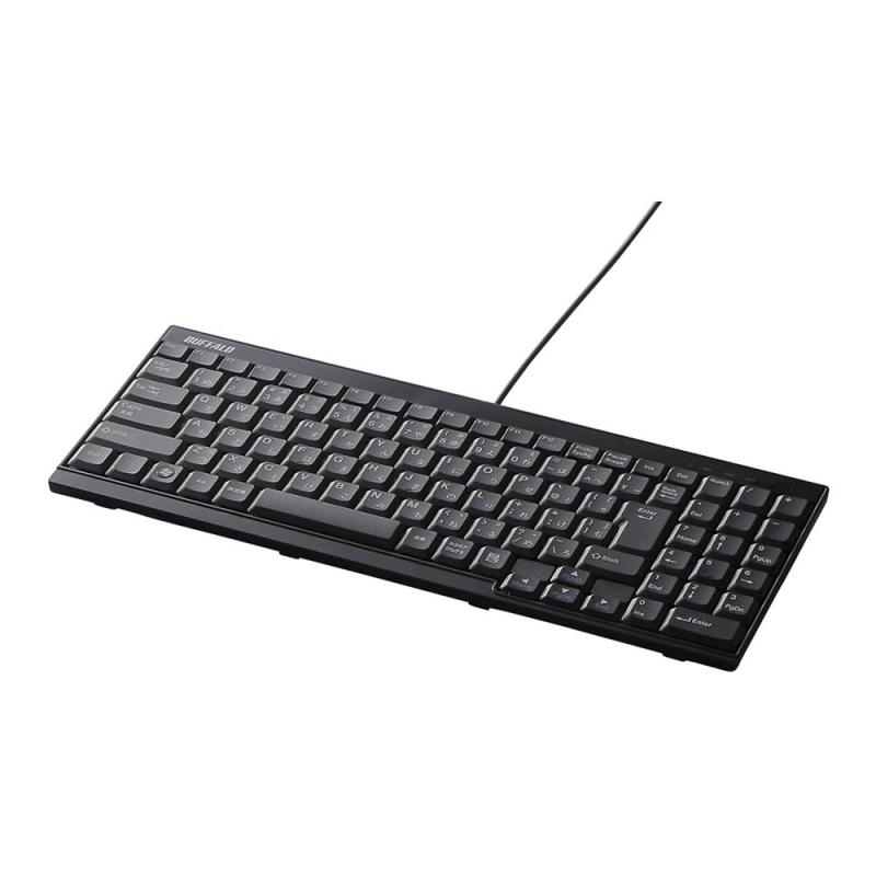 バッファロー BUFFALO USB接続 有線スリムキーボード ブラック BSKBU14BK【対応機器】USB Type-A端子をもつパソコン、タブレット、ゲーム機(Nintendo Switch,PlayStation5,PlayStat...