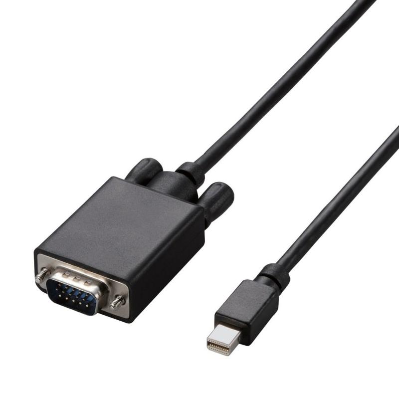 エレコム Mini DisplayPort-VGA変換ケーブル/2m/ブラックMiniDisplayPortをD-Sub15ピンに変換するMiniDisplayPort-D-Sub15ピン変換ケーブルです。MacなどのMiniDisplay...