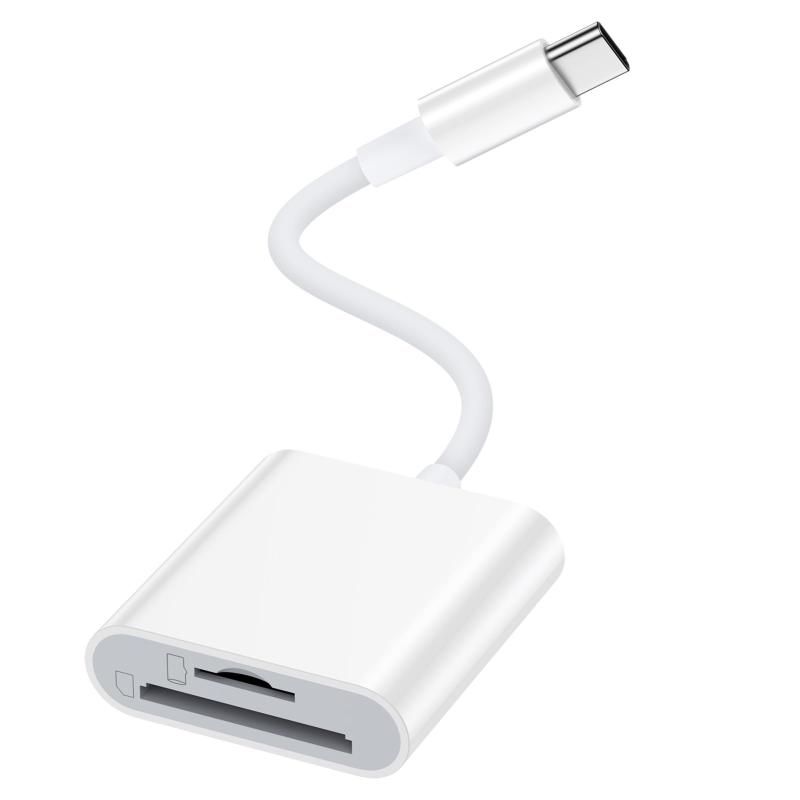 Vedfoad SDカードリーダー 2in1 カメラリーダー USB 3.0 OTG機能 カードリーダー Type-C 写真・ビデオ・データ 双方向転送 SD/TF カード対応【SD、SDHC、Micro SD、Micro SDXCなど】i...