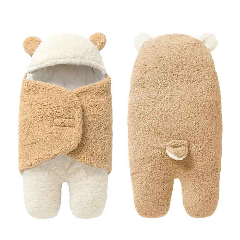 [MOONMN] ベビーおくるみ 赤ちゃんおくるみ 新生児おくるみ ベビー服 ベビー寝袋 出掛け 見た目は可愛い 冬 新生児着ぐるみ 抱っこ布団 足付き 出産祝い 防寒 暖かい 柔らかい 綿 コットン フ【肌に優しい赤ちゃん専用おくるみ】安...