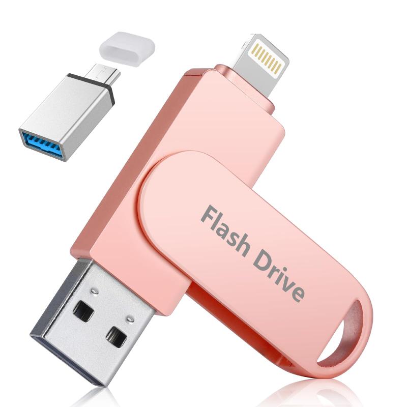 【2025年登場】Phone usbメモリ phone/android/PC対応 USBメモリー フラッシュドライブ Lightning/type-cコネクタ搭載 容量不足解消Phone/iPad/iPod/Win/Mac兼用/ Phone...