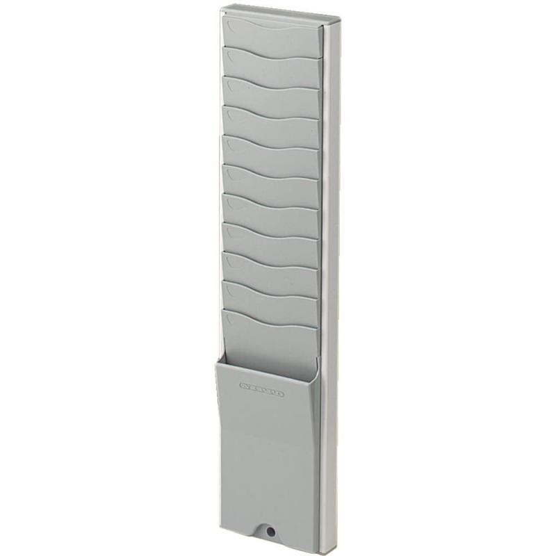 ライオン事務器 ニッポー タイムカードラック 10人用 CR-10N【サイズ】W105×D40×H450mm【仕様】10人用【ポケット内寸法】W87×厚さ3mm【重量】0.5kg【用途】タイムカードの管理に