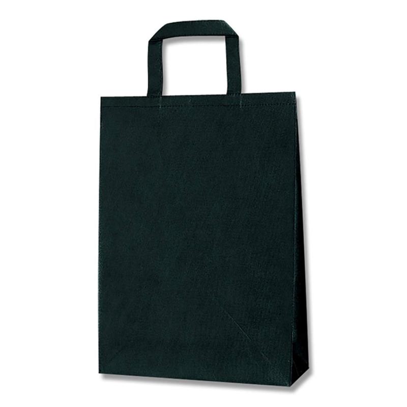 シモジマ ヘイコー 手提袋 不織布 Fバッグ M 黒 320×450mm 10枚 008739201軽くて薄くて丈夫な不織布のバッグ底ボールを外せばコンパクトに折りたたむことができます。クリーニングの際やお買い物バッグとしてお使いいただけま...