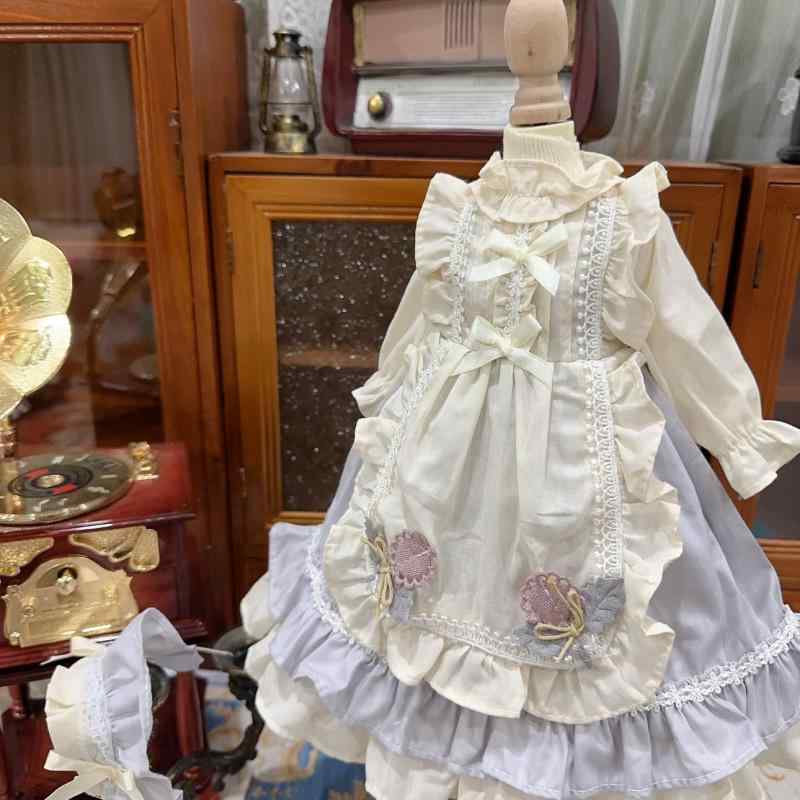 HAMRETHYPPZ 1/4 1/6 1/3 BJD 球体関節人形 ドレス ドール コスチューム 人形メイド服 球体関節人形着せ替え ドールドレス プリンセスドレス、グラデーションのプリンセススカート、かわいいメイ1/3ドール：身長58c...