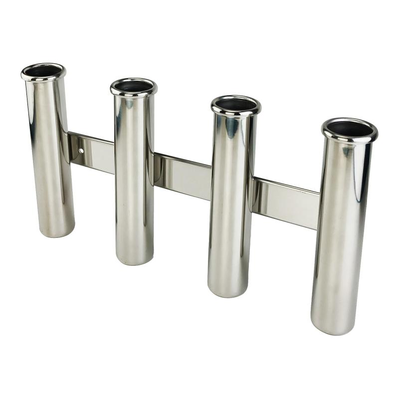 7Akiranoai 釣りロッドホルダー 4連 304ステンレス 壁付け サイドマウント ボート トラック カヤック 釣竿 ポッド【プレミアム海洋グレード構造】：高品質の海洋グレードステンレス鋼を使用し、厳しい塩水環境でも卓越した耐腐食性と...