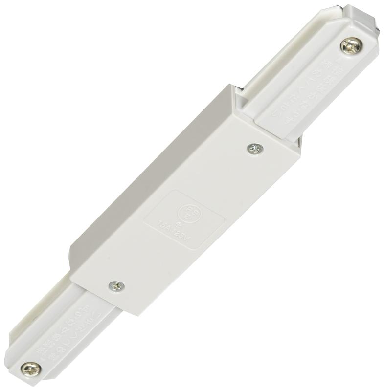 TOSHIBA(東芝) ライティングレールVI形 I形ジョインタ(シルバー用) NDR0238(S)●ライティングレールの直線接続に使用します。●極性反転を防ぐ極性用突起付です。●電源の引き込みが可能です。●電線接続はねじ端子で、引き込み穴...