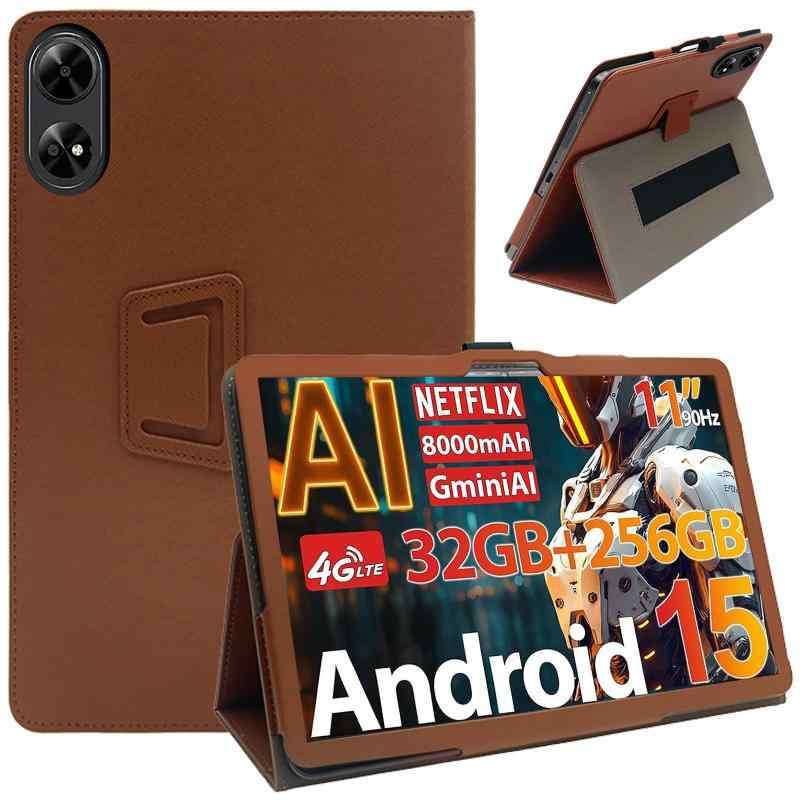 HEFENGKU LZF タブレットケース 11インチ For LZF ZPad3/Alphawolf PPad2/BNCF Bpad 11 ケースカバー 高級PU レザー タブレットカバー 全面保護カバー 角度調整 落下防止 軽量薄型 耐...