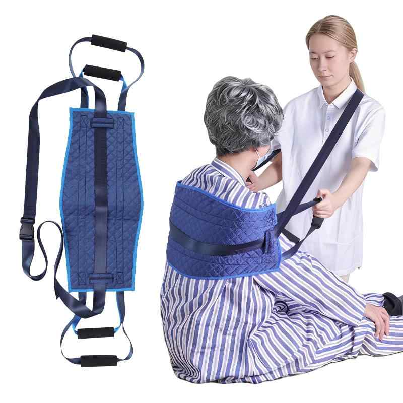 介護用移乗ベルト ハンドル付き移乗シート 患者の移乗、 起身、足持ち上げ、膝曲げ、寝返りを補助軽量折りたたみで介護者の負担軽減ベッド 車椅子間移動に適した 介助ベルト 介護用品高品質素材で安全安心な使用: 表布は防水・耐摩耗・通気性に優れた...