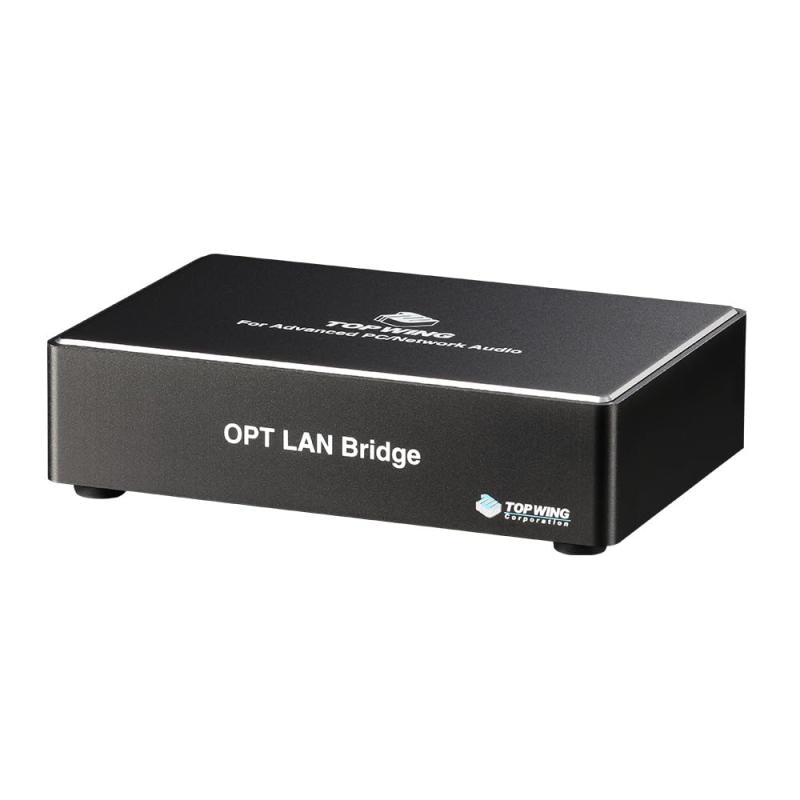 TOP WING OPT LAN Bridge メディアコンバーター（SFP-LAN）SFPモジュールへの電源レーンの強化複層基板により耐ノイズ性能の強化MEMSクロックの搭載による高耐振動性能の実現