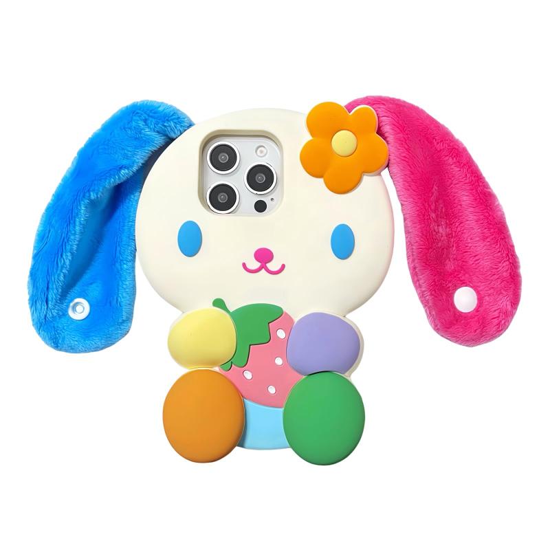 RUIKER iphone 用 ケース 可愛い 立体 ストラップ