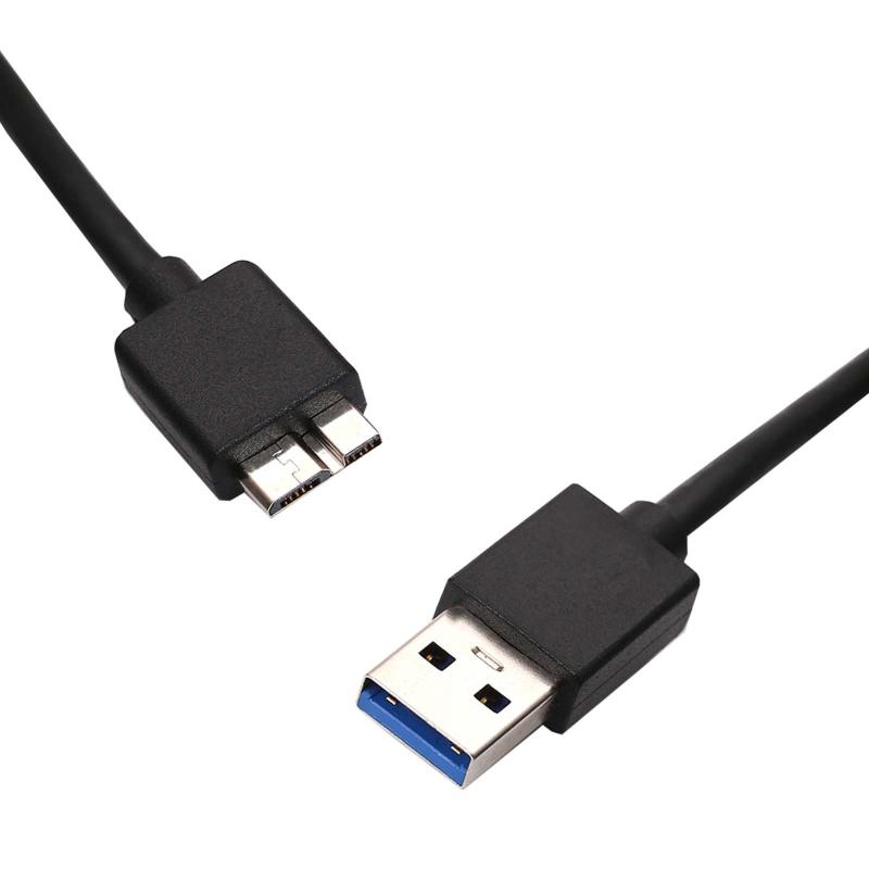 HUIKKJP USB3.0 ケーブル USB-Aオス to microBオス ハードディスク ケーブル 5Gbps 高速データ転送 高耐久性 HDD/SSD/ハードドライブ/HDカメラ などに対応（1M）【製品仕様】USB 3.0 to ...