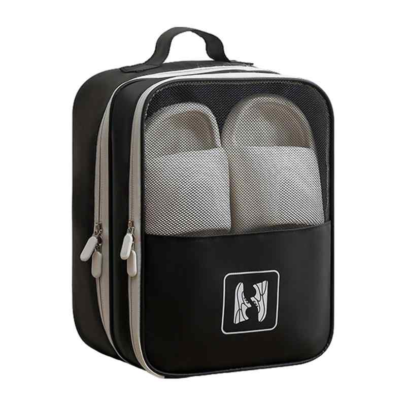 シューズケース シューズバッグ ゴルフシューズケース 11L 大容量 3足4足収納 防水 耐刮 600D皮膜 スーツケース掛けストラップ 外部スマホポケット カード収納 シューズ入れ スパイクケース【大容量シューズケースで多様な靴を整理収納...