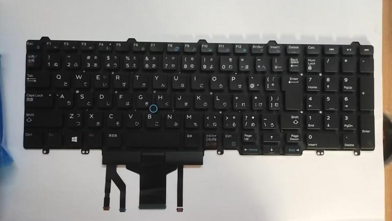 WJZX(忠興部品です)修理交換用日本語キーボード適用す るDell Latitude E5550 P37F E5570 P48F E5580 E5590 E5591 550 5570 5580 P60F 5590 5591に対応バックライ...